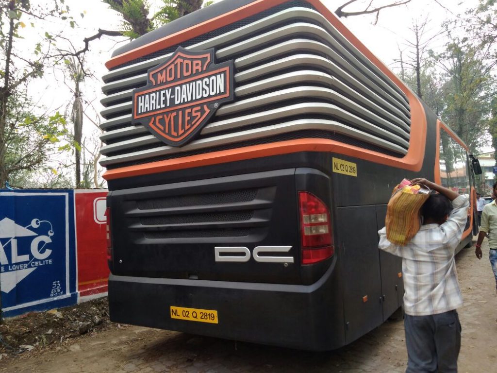 Harley Davidson bus has reached Silchar; Exhibition, test-ride in ...
