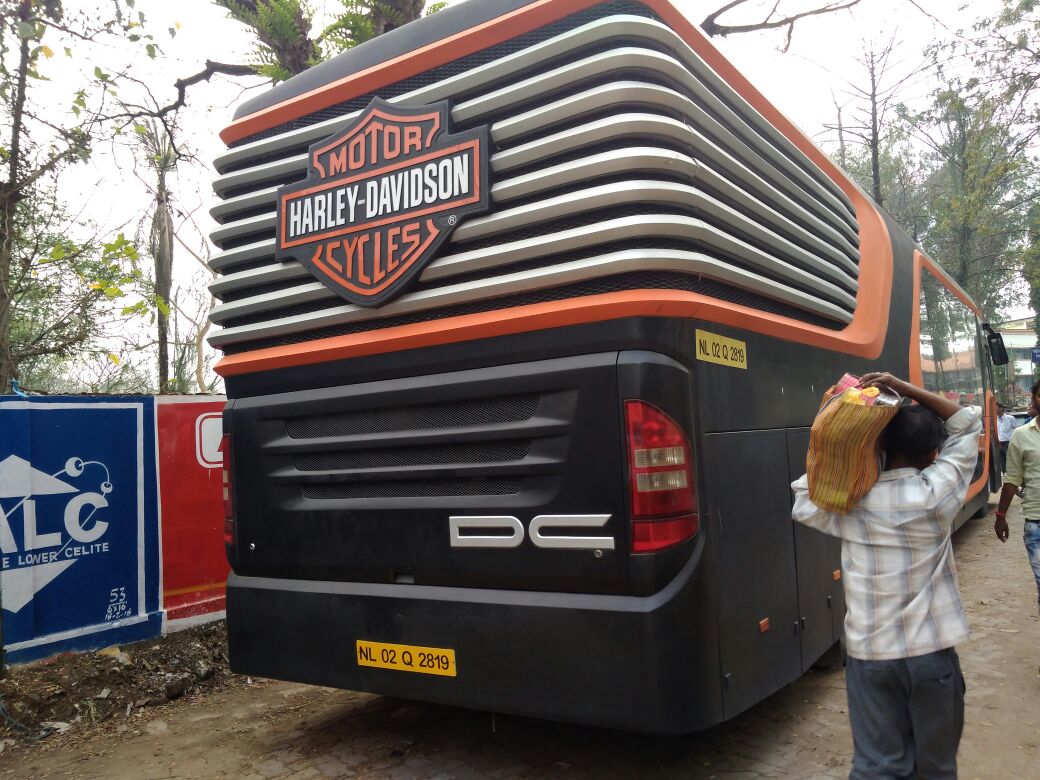 Harley Davidson bus has reached Silchar; Exhibition, test-ride in ...