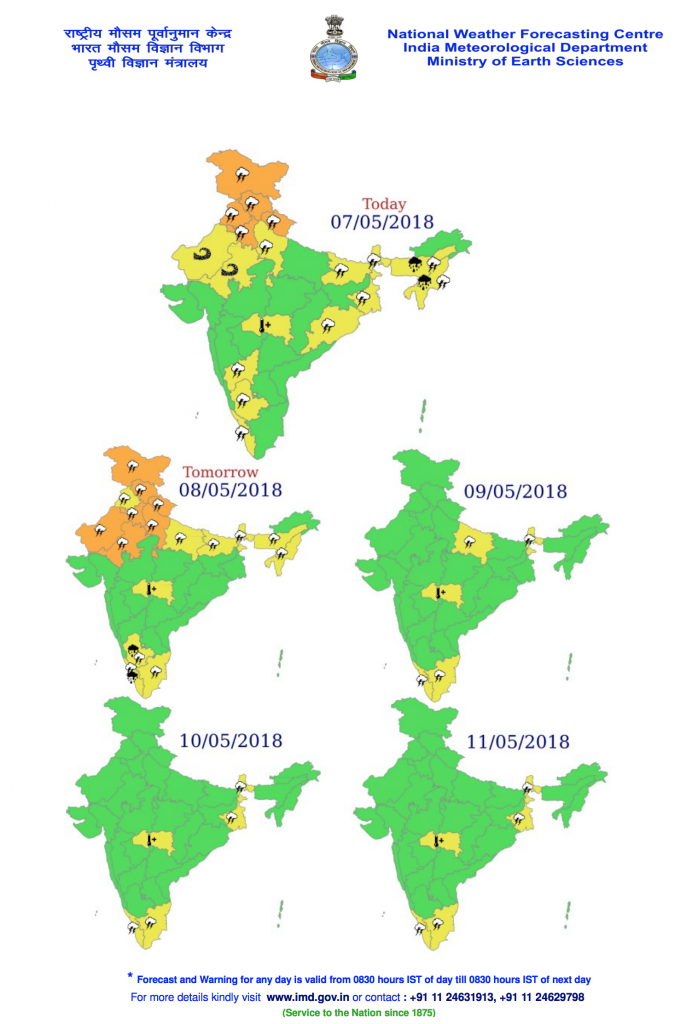 India Meteorological Department issues warning; more heavy rainfall in ...
