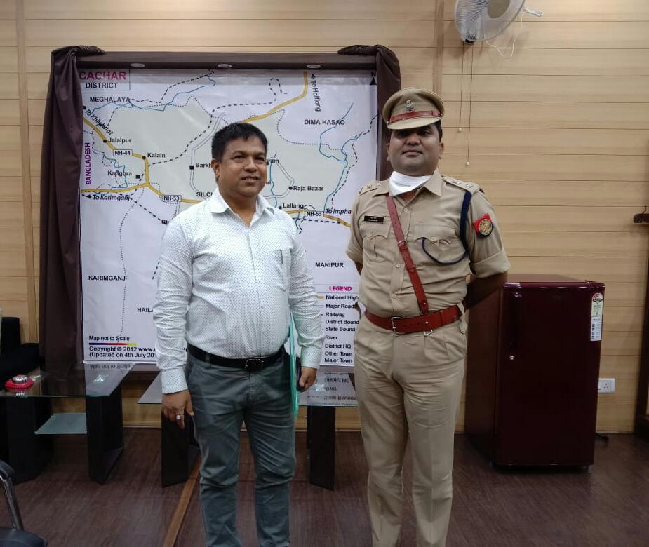 Bhanwar Lal Meena takes charge as Cachar SP; says, "Will work together ...