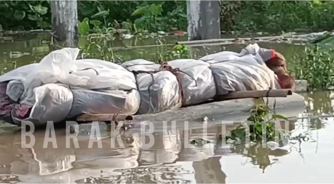 Bloated Dead Body In Water