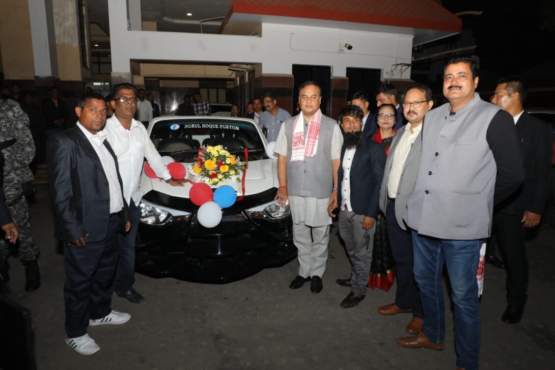 Nurul delivers his modified Lamborghini to CM in Guwhati; "Dream come true moment" Nurul Hoque ...