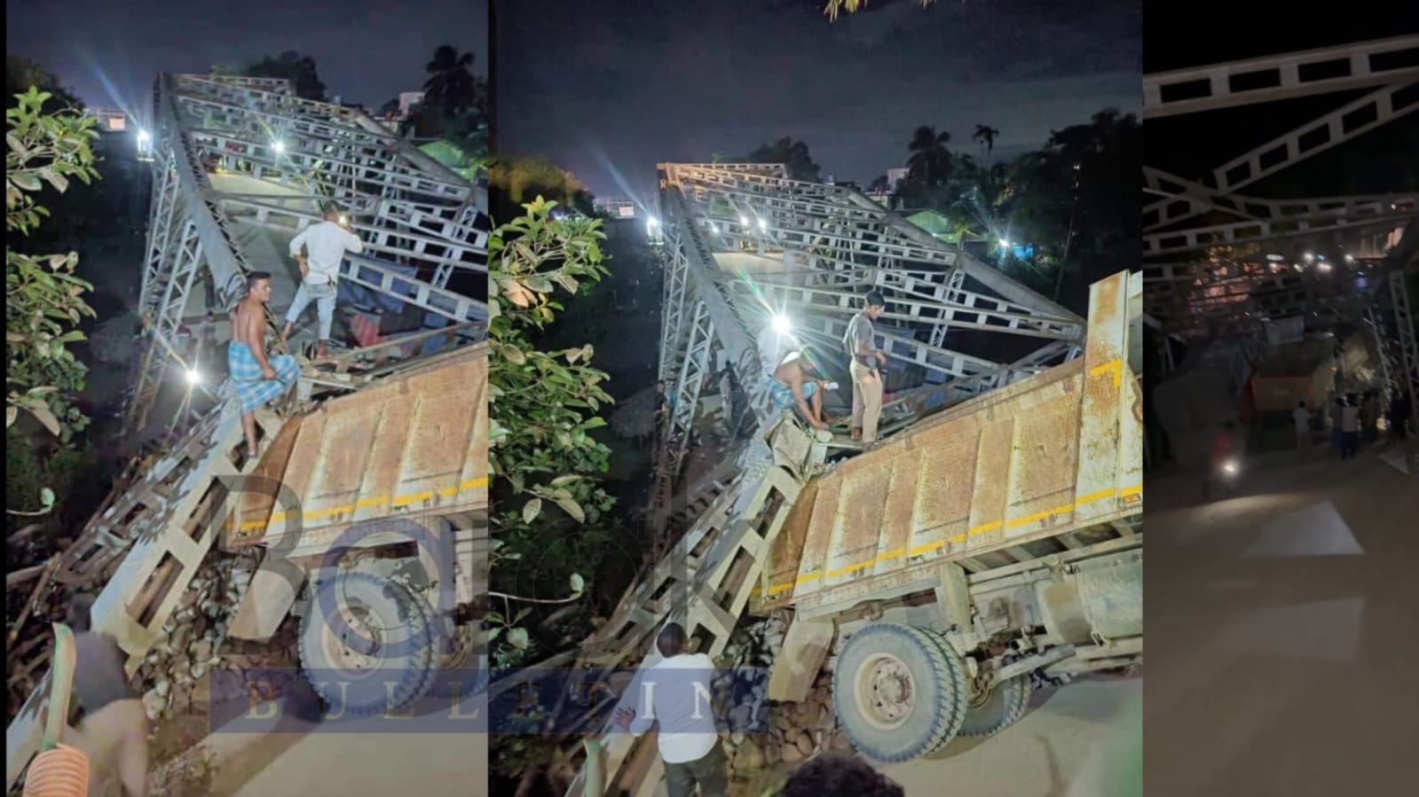 Big Breaking: Concrete Bridge Collapses in Bhaga, Cachar; Truck Driver ...