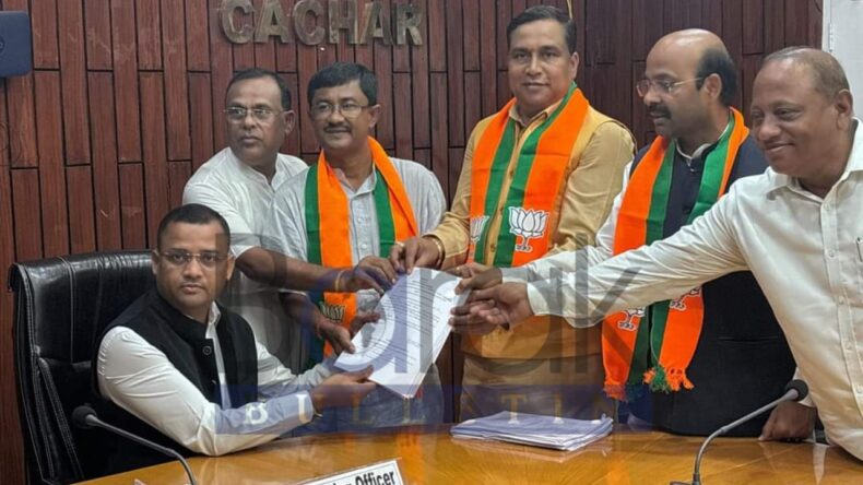 BJP’s Nihar Ranjan Das Files Nomination for Dholai Seat, Confident of ...